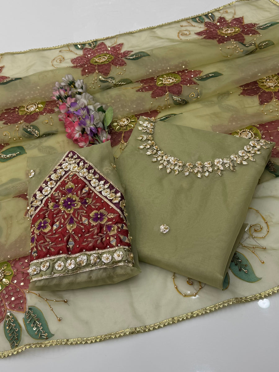 🔥 FANCY GOOTA WORK PARTY WEAR 🔥– Khawaja Embroidery