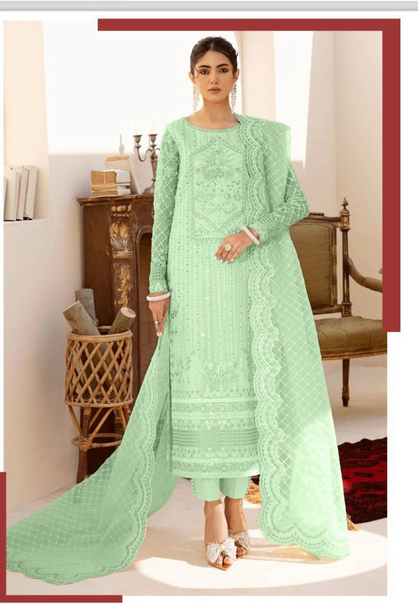Heavy Embroidered Fancy With Handwork Organza 3 Pc Dress 👗– Khawaja ...