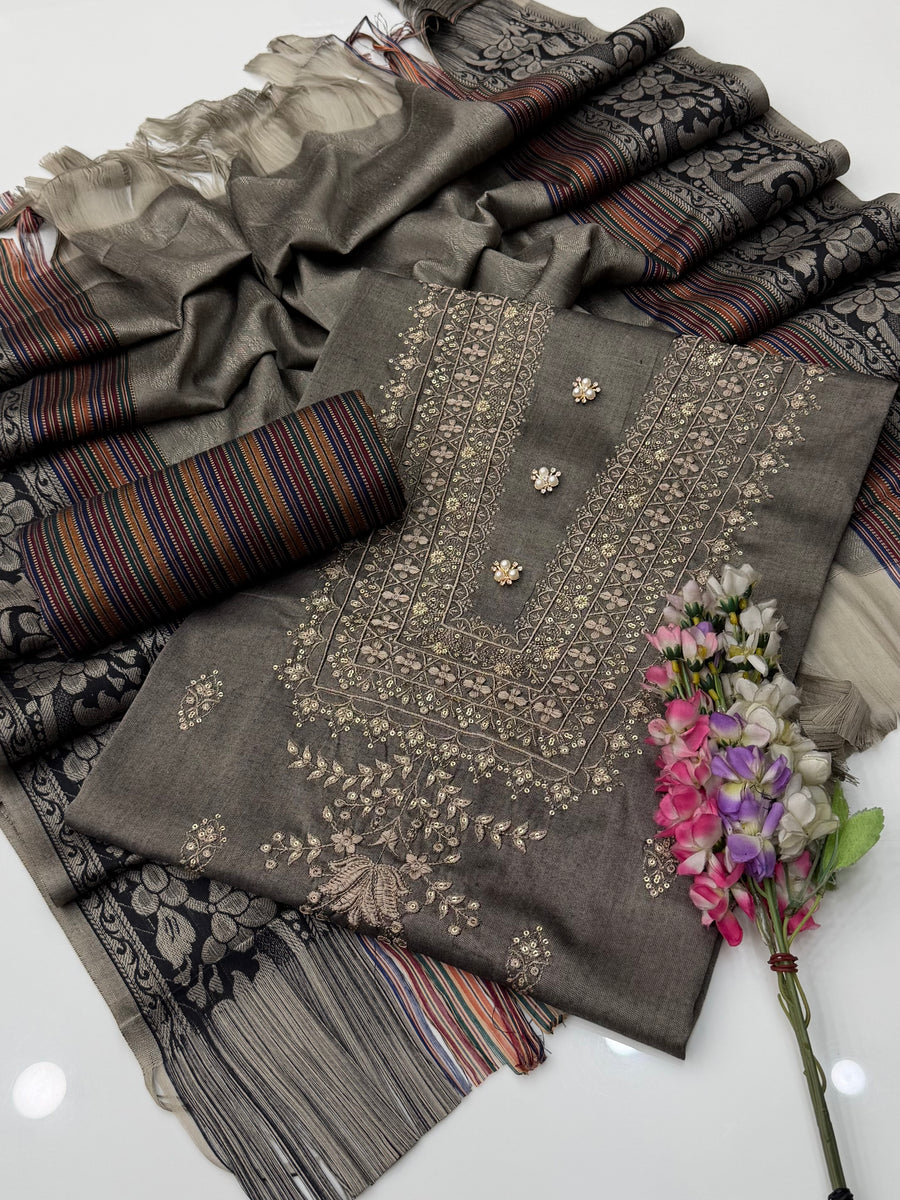 🔥 #WINTER’s #DEMAND 3PC 🔥– Khawaja Embroidery