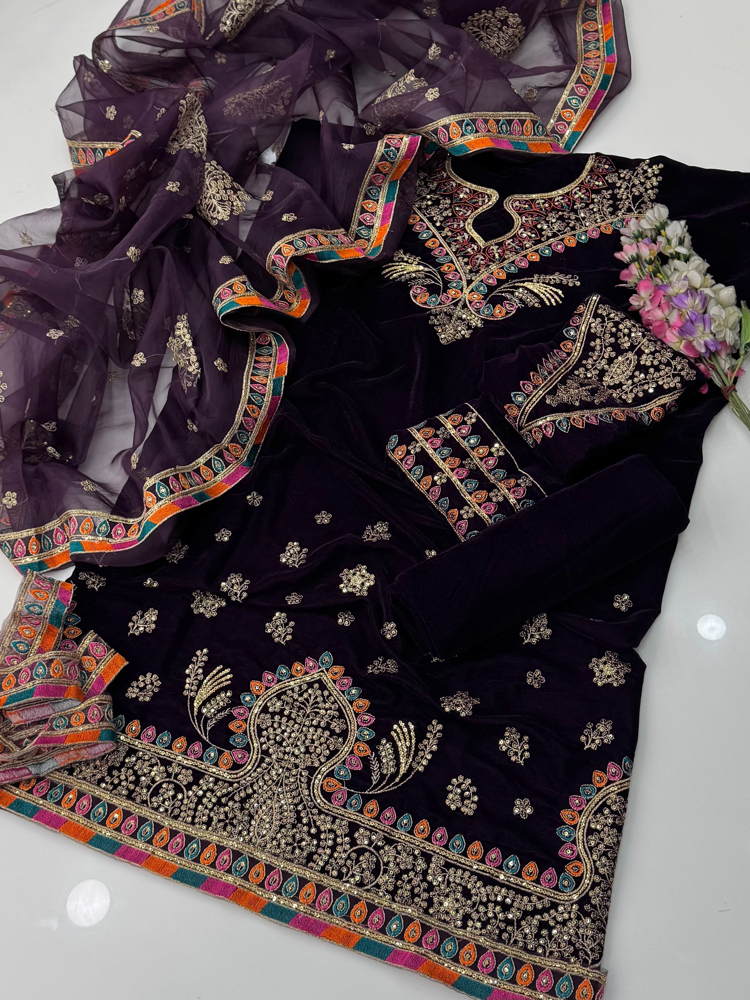 🔥 #JAZMIN #BRAND #VELVET 🔥– Khawaja Embroidery