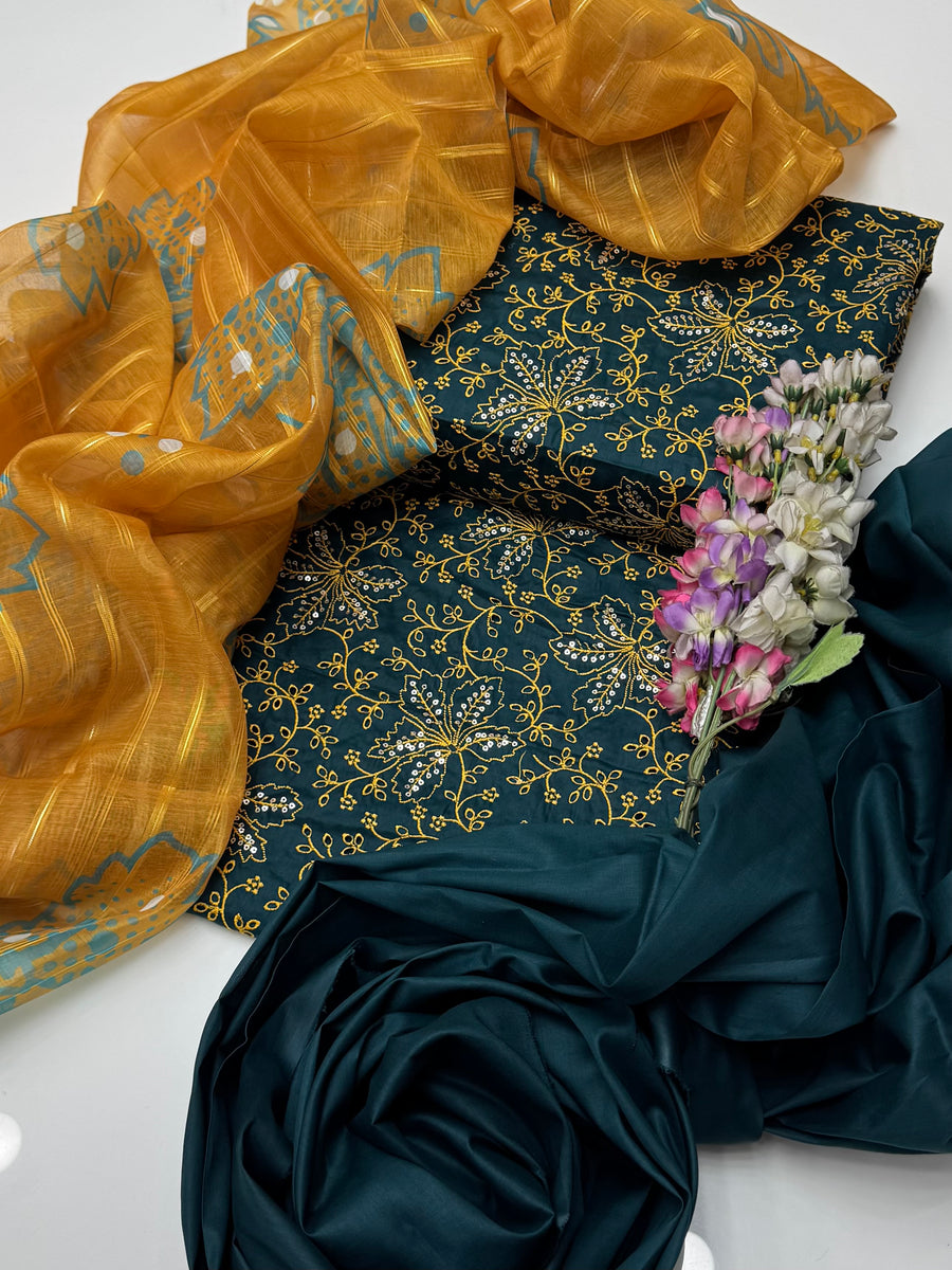 Shiffile Bareeze Sequence Embroidery 🧵 Boutique Style Lawn 3 Pc Dress ...